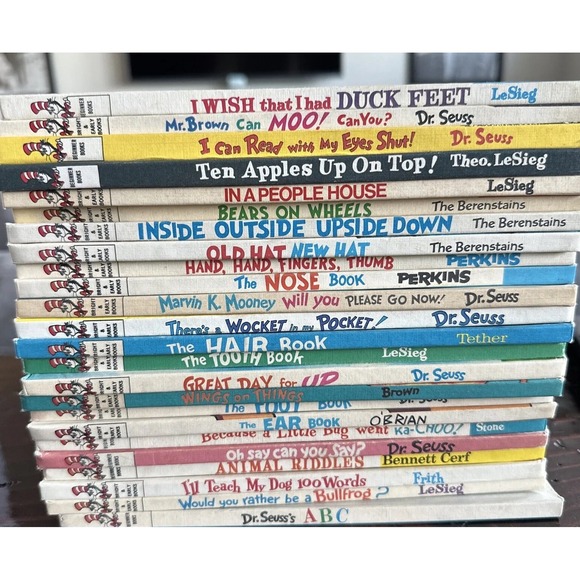Accents | Dr Seuss Lot Of 24 Bright And Early Books 1963 Lesieg Perkins ...